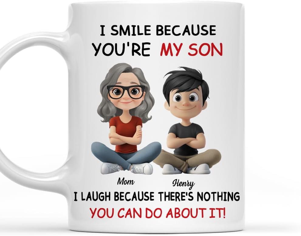 Amazon.com | Wrappiness Personalized To My Son Coffee Mug ...