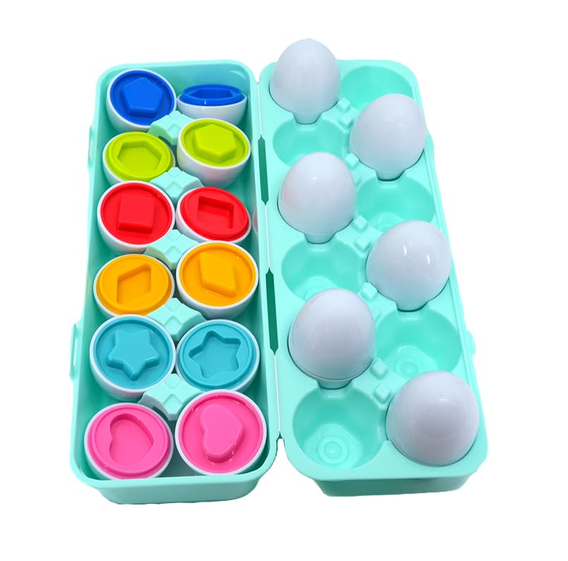 Storm&Lighthouse 12x Sorting and Colour Matching Eggs Easter Plastic ...