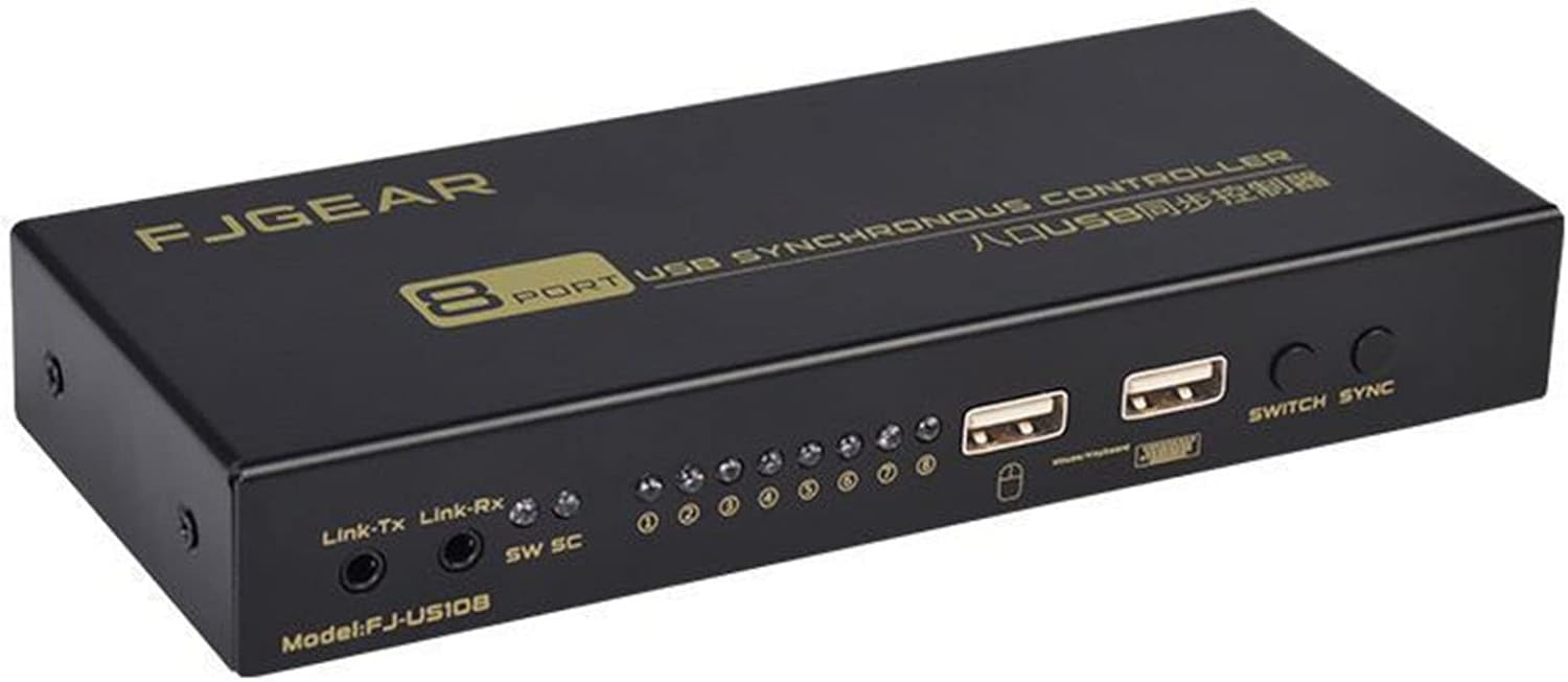 Amazon.com: 8 Port USB Synchronizer - USB Keyboard Mouse Sync Controller, KVM Switcher, Metal ...