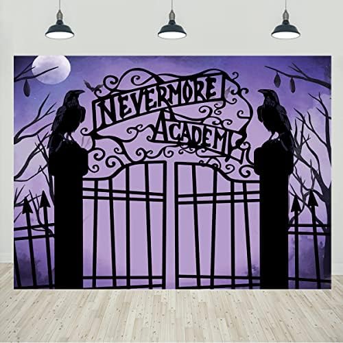 Amazon.com : Wednesday Nevermore Academy Backdrop Boys Girls Horror ...