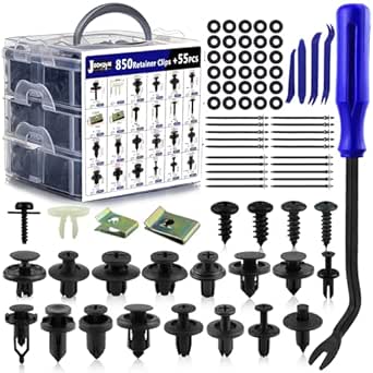 Joonzoie Universal Auto Plastic Fender Clips, 905pcs Push Bumper ...