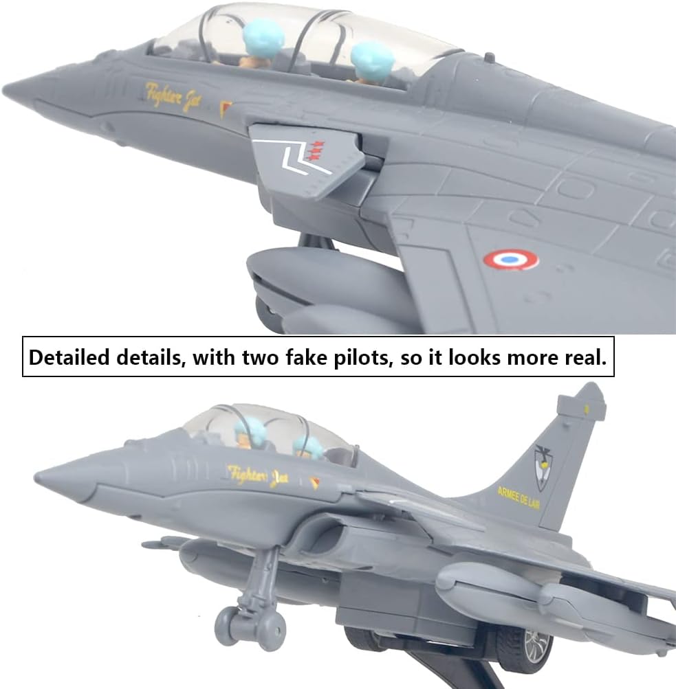 Buy Ailejia Diecast Rafale Fighting Falcon Airplane Model Aircraft Army ...