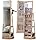Giantex 360° Swivel Jewelry Cabinet w/Full-Length Mirror, Lockable ...