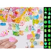 Amazon.com: Luminous Mini Resin Animals 100 Pcs Tiny Animals Mini Ducks Owls Tiny Frogs Pandas ...