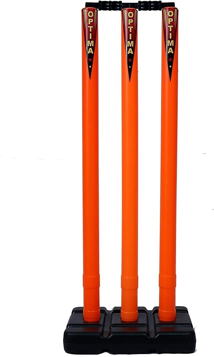 Amazon.com : OPTIMA Heavy Plastic Cricket Stump Wicket Set | Floro ...
