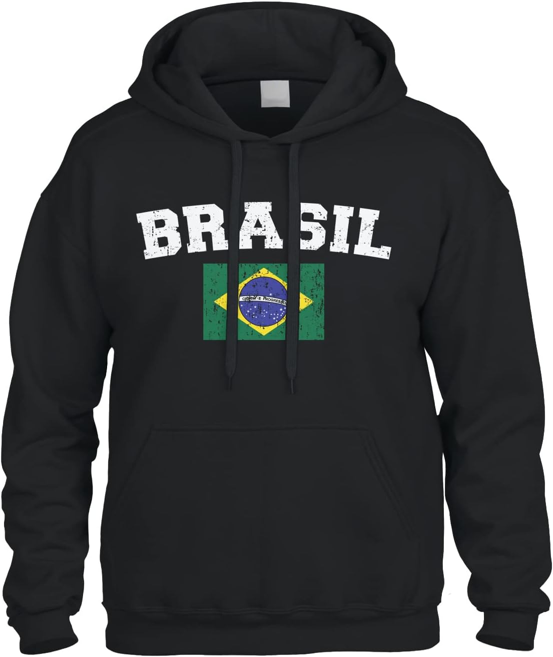 Cybertela Faded Distressed Brasil Brazilian Brazil Flag Sweatshirt ...
