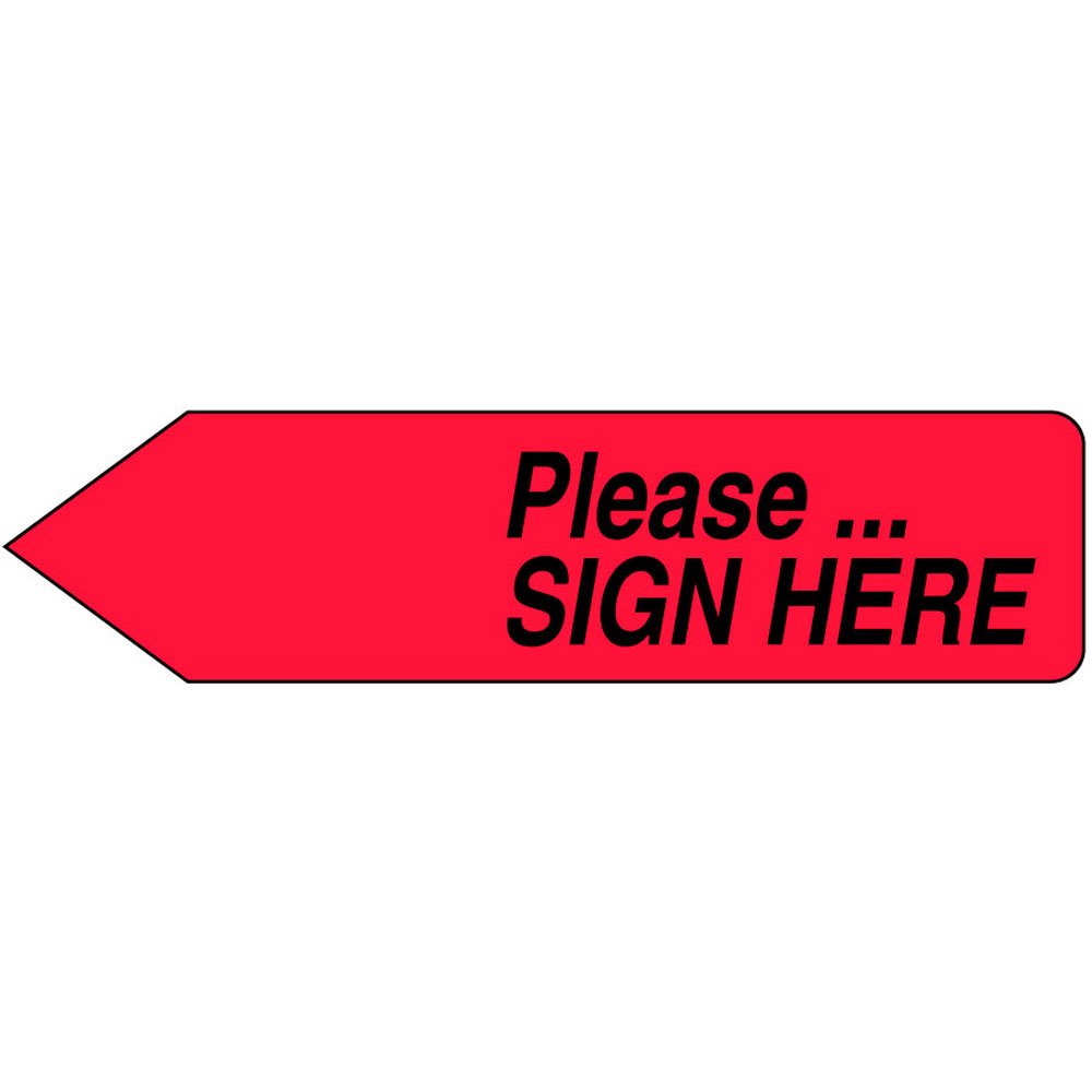 Amazon.com: Spee-D-Point SDP-33 Flags and Tags, "Please...Sign Here ...