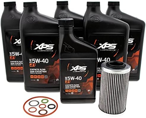 Can-Am Spyder 4T 5W-40 Full Synthetic Blend Oil Change Kit For Rotax ...