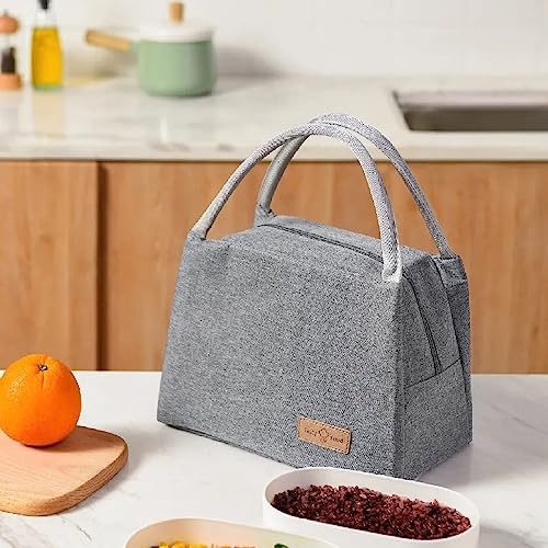 HomeStrap YumYum Insulated Lunch Zipper Bag | Reusable Large Opening ...