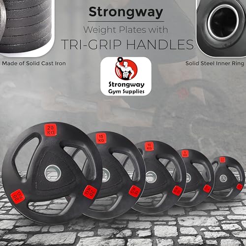 Strongway® Olympic Weight Plates Discs for Barbell Bar - 2 Inch (2 ...