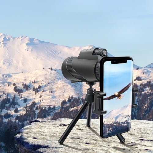 Amazon.com : 10x40 Monocular Telescope for Smartphone Portable ...
