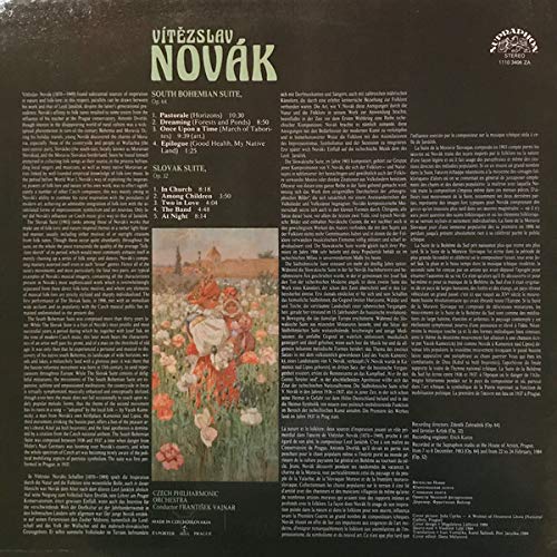 Vitezslav Novak, Czech Philharmonica Orchestra, Frantisek Vajnar ...