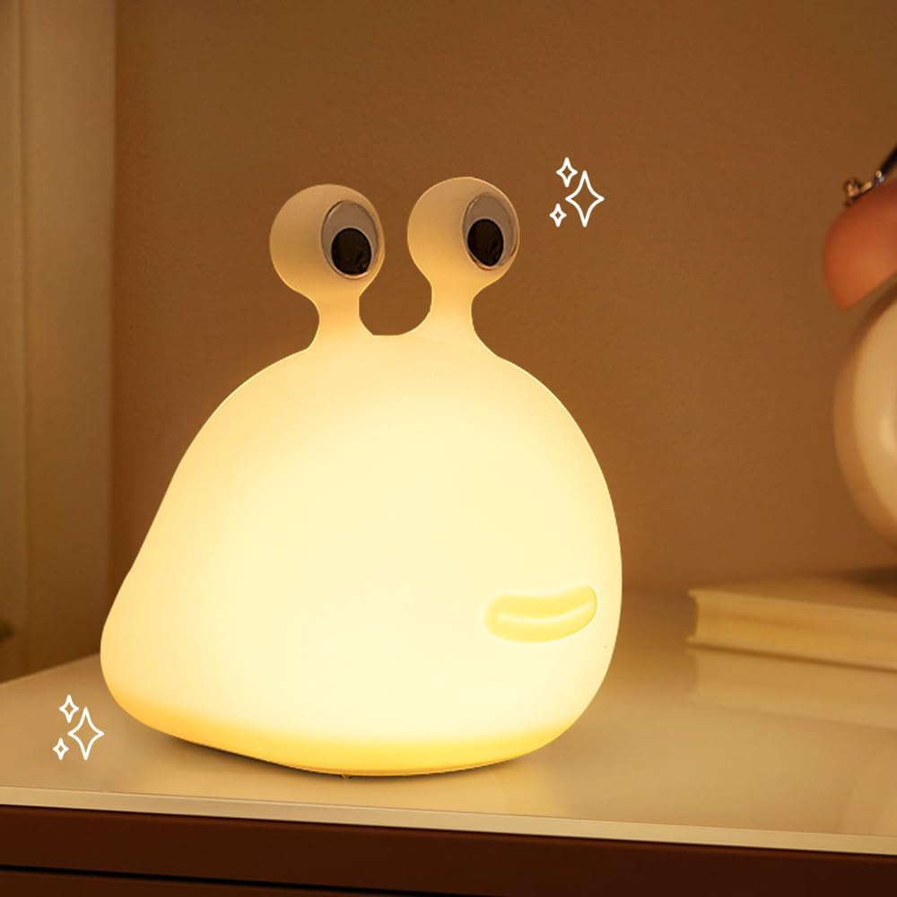 Amazon.com: Crtivetoys Cute Slug Night Light for Bedroom Decor, LED ...