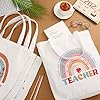 Amazon.com: Mixweer 4 Pcs Teacher Appreciation Gifts Bags Teacher Canvas Tote Bags for Women ...