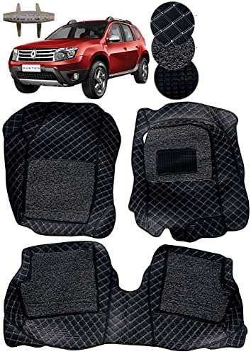 Matrax Car Floor Mat Foot Mats Compatible for Duster (2016-2020) 7D Car ...
