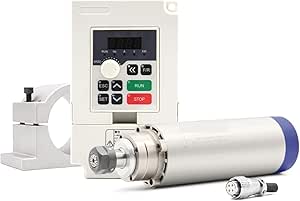 HJBEPU CNC Brushless Spindle Motor Kit 2.2kw ER20 Air Cooled Spindle 4 Ceramic Ball Bearings ...