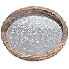 Amazon.com: Hanobe Candle Plate Holder Tray: Round Wooden Decorative ...