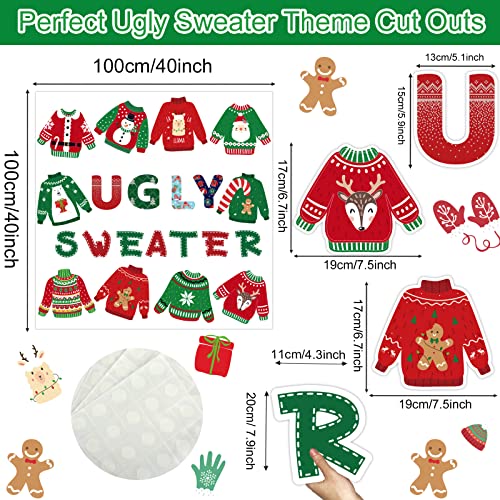 Snapklik.com : Christmas Cutouts Xmas Ugly Sweater Classroom Bulletin ...