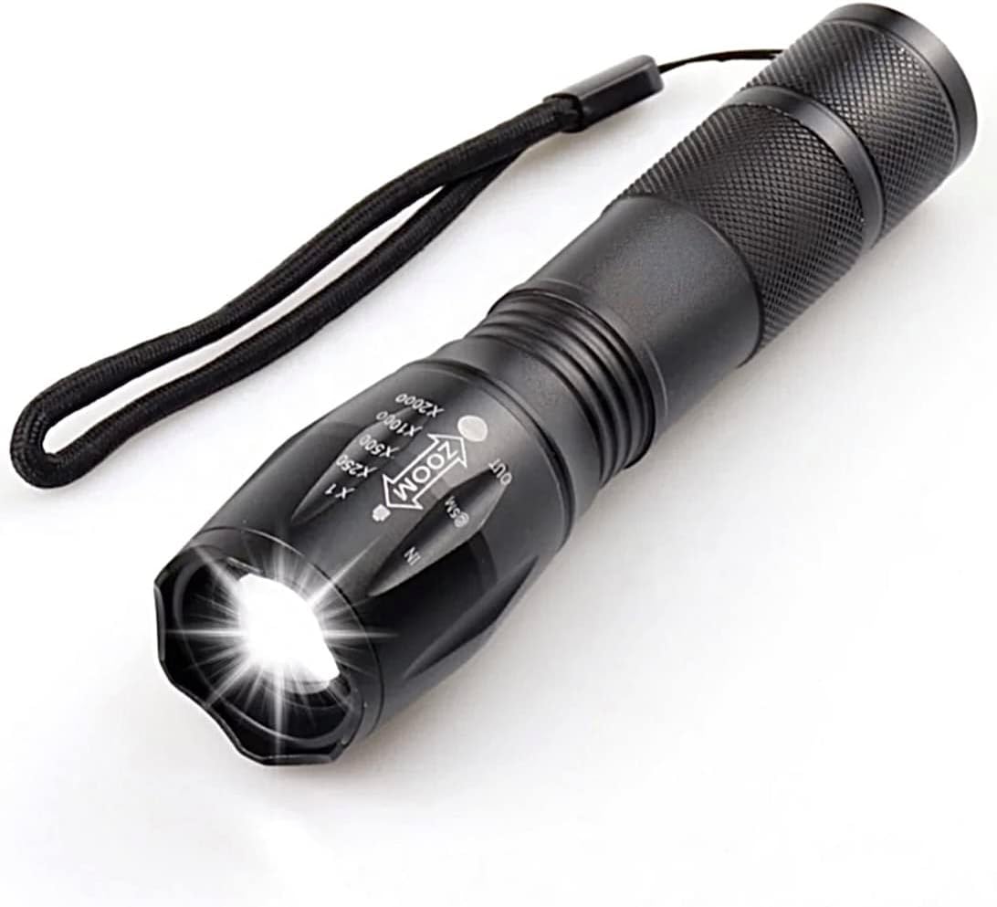 LED Bright Torch, Bright Flashlight, Power Saving, Zoomable Torch ...