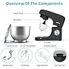 Amazon.com: KUPPET Stand Mixer, 8-Speed Tilt-Head Electric Food Mixer ...