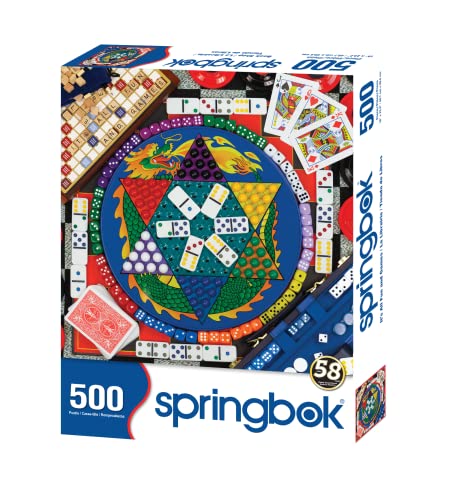 Springbok’s 500 Piece Jigsaw Puzzle It’s All Fun and Games – Unique Cut ...