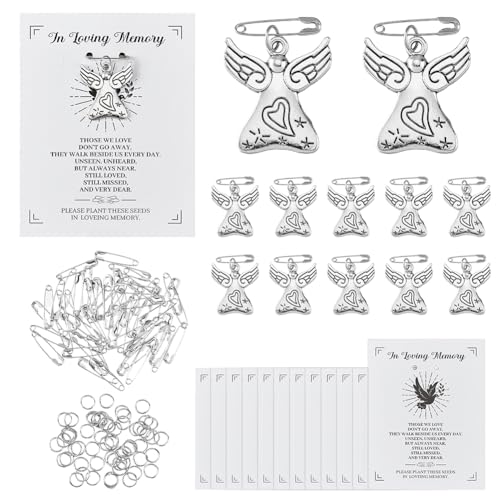 SUPERFINDINGS 60 Sets Funeral Favors Includng Funeral Pins Funeral ...