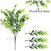Amazon.com: HOHOTIME Artificial Plants, 6 Bundles Outdoor Fake Plants ...
