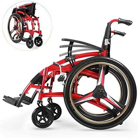 Amazon.com: Lightweight Wheel Chair for Adults, Ergonomic Sports ...