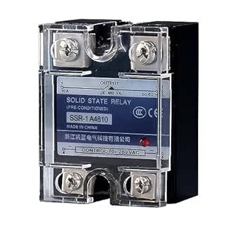 Amazon.co.jp: モーターリレー SSR-10AA 25AA 40AA 小型ソリッドステートリレー AC 制御 AC 単相ソリッドステートリレー (Size : 10AA) : 産業 ...