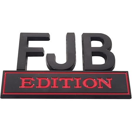 Amazon.com: Zbrand 4PCS FJB Edition Bumper Stickers, Car Sticker 3D ...