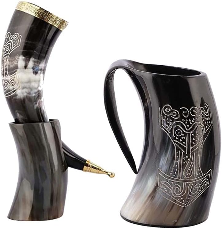 Nautical Replica Hub Viking Drinking Thor Horn Mug Tankard | Mead, and ...