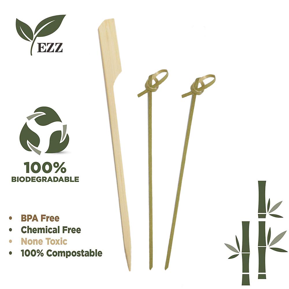 Bamboo Picks READY STOCK)Bamboo Knot Shape Cocktail Sticks Pick