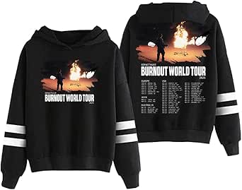 PHARCOYOU Boywithuke Burnout World Tour Hoodie Pocketless Parallel Bars ...