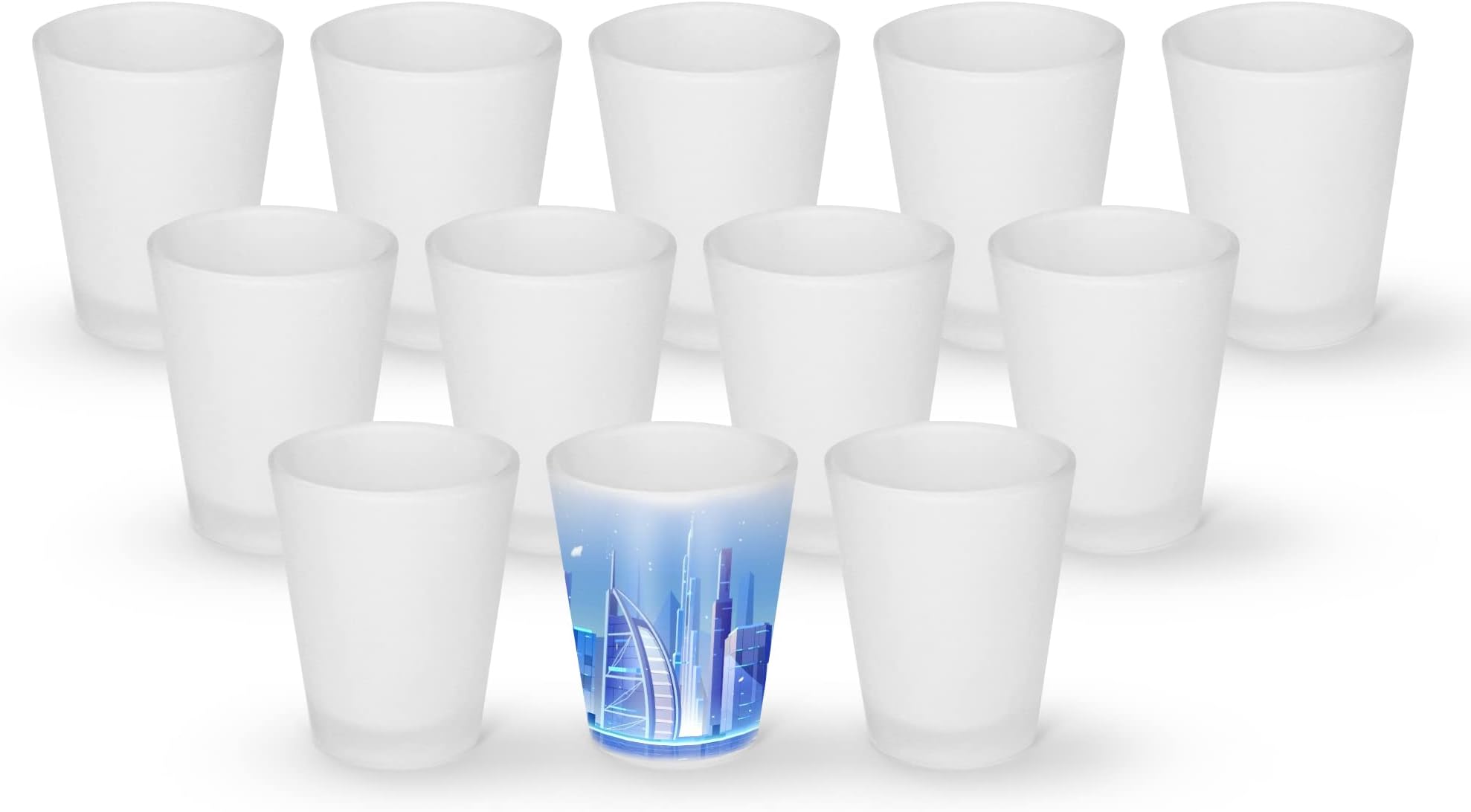 Amazon.com | YOUKE OLA 36 Pack Sublimation Shot Glasses Cups with Heavy ...