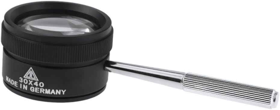 Amazon.com: Handheld 30X Jewelry Loupe 40mm Double Deck Glass ...