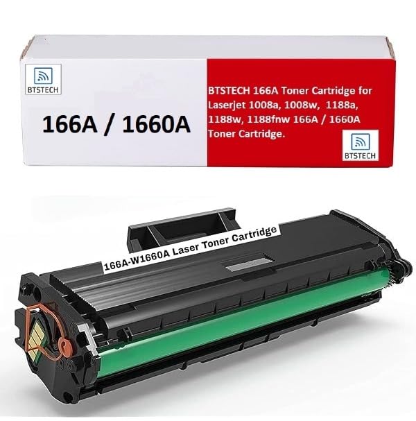 BTSTECH 166A Toner Cartridge for HP 166A for HP Laserjet 1008a, 1008w ...