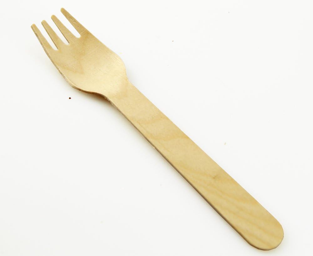 Disposable Wooden Chip Fork (Pack 1000) - great for parties, bbqs ...
