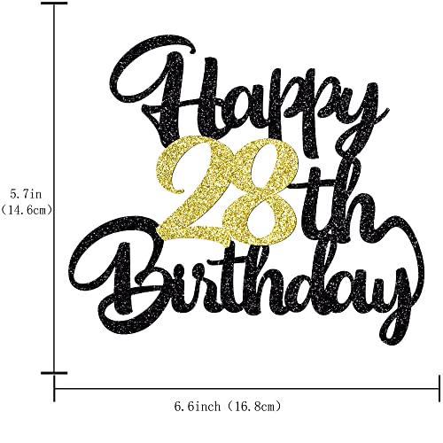 Snapklik.com : 28th Happy Birthday Cake Topper Happy Birthday Cake ...