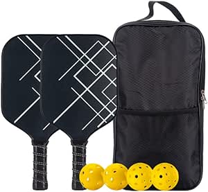 Amazon.com : Beue Pickleball Paddles Rackets Set, USAPA Certified ...