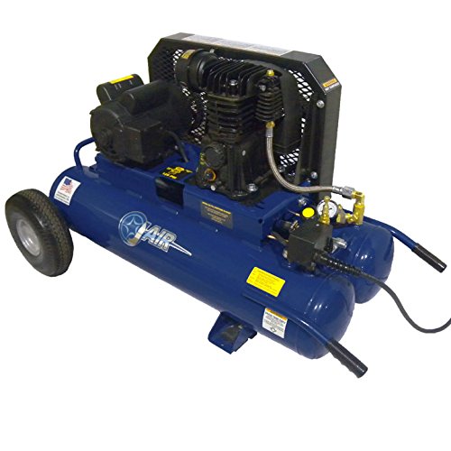 J-AIR COMPRESSORS J103E15-16PDVDC Electric Wheeled Portable Model, 1.5 ...