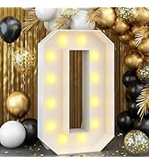 Amazon.com : 4ft Marquee Light up Numbers 60 Mosaic Numbers Frame for ...