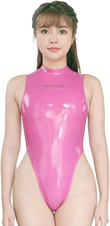 Amazon.com: BITYSIE Enamel T-Shaped Japaness One-Piece High Leg Cut Leotard Seductive Swimwear ...