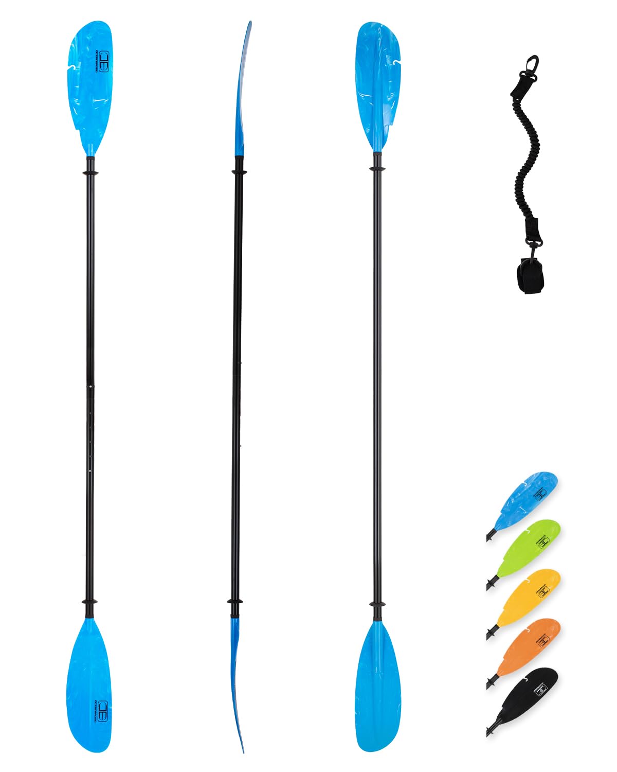 OCEANBROAD Adjustable Fishing Kayak Paddle - 94in/240cm-98in/250cm ...