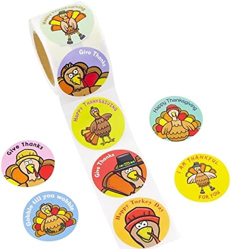 Amazon.com: MISS FANTASY Thanksgiving Stickers for Kids Fall Stickers ...