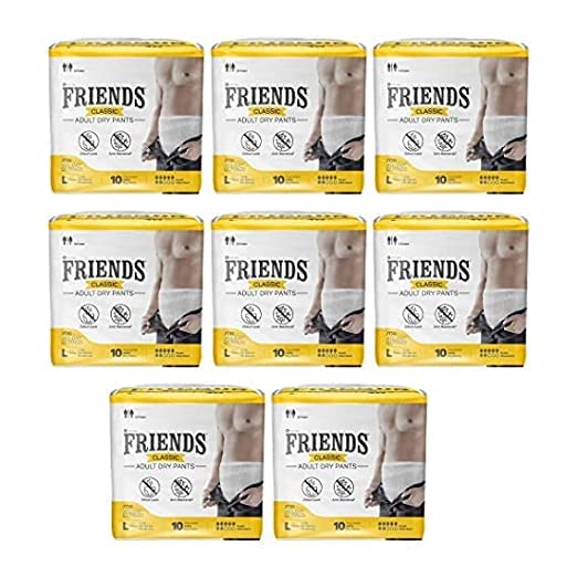 Friends Classic Adult Diapers Pants Style - 80 Count with odour lock ...