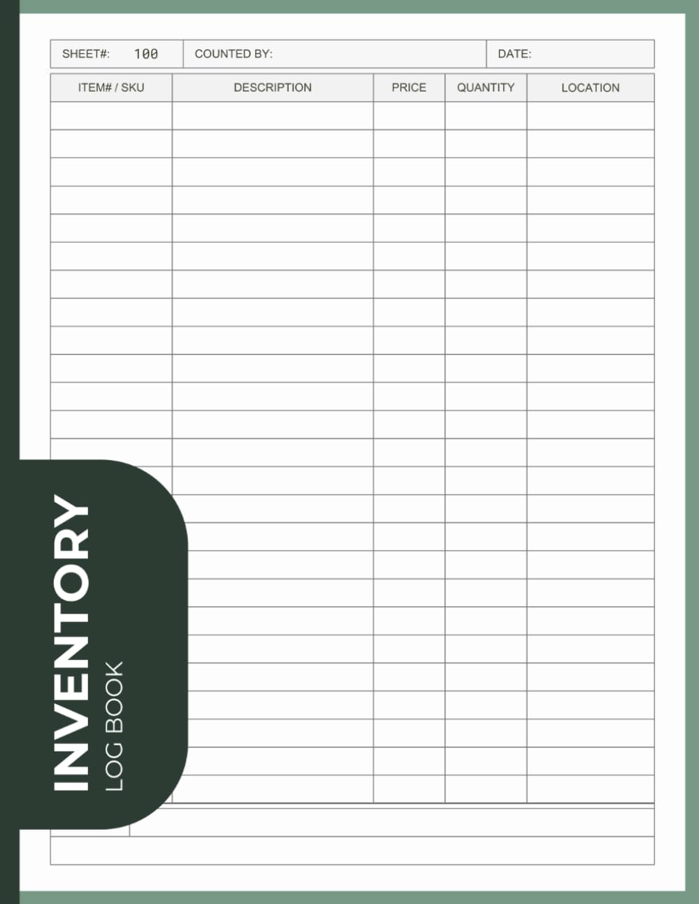 Amazon.com: Inventory Log Book: Simple Inventory Tracker for Small ...