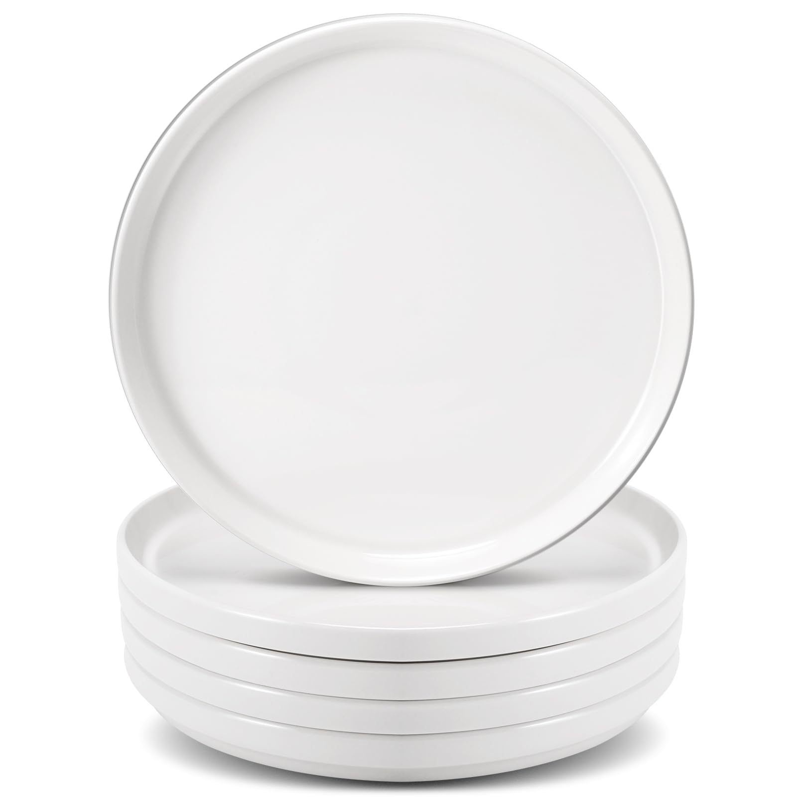 Amazon.com | Cabaubl Porcelain Dinner Plates Set of 6,10 Inch Round ...