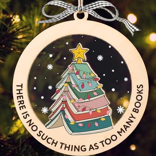 Amazon.com: Barydat 10 Pcs Book Lovers Ornament Gift for Book Reading ...