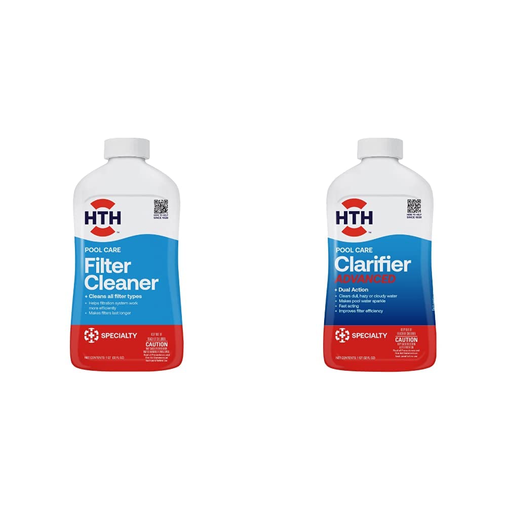 Amazon.com : HTH Swimming Pool Care Filter Cleaner and Clarifier for ...