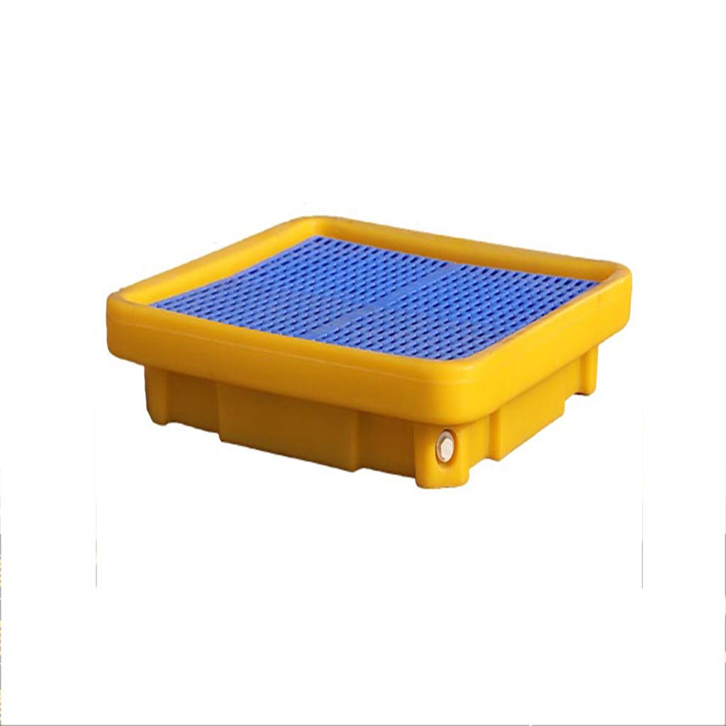 Buy WANGF Yellow Polyethylene Spill Pallet 4, Yellow 1 Drum Modular ...
